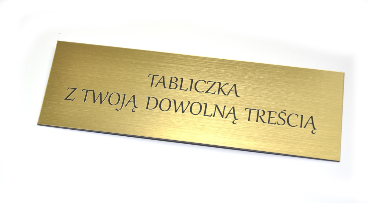 Tabliczka na drzwi, DOWOLNA TREŚĆ, NAPIS GRAWER! - GRAVERIC - grawerowanie laserowe